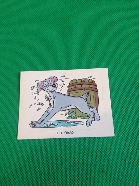 RARE LE CLOCHARD Vignette LA BELLE ET LE CLOCHARD" VACHE QUI RIT 1976 ...