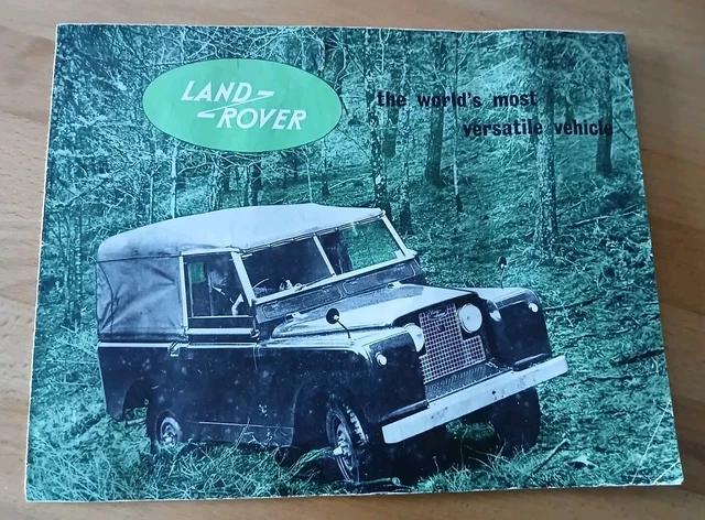 LAND ROVER SERIES 2A The Worlds Most Versatile Vehicle Pub No 573/D £10 ...