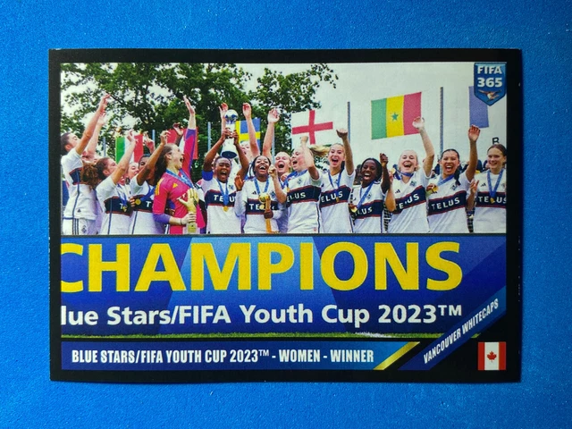 FIGURINE STICKERS PANINI Fifa 365 2024 n.409 Vancouver Winner Youth Cup ...