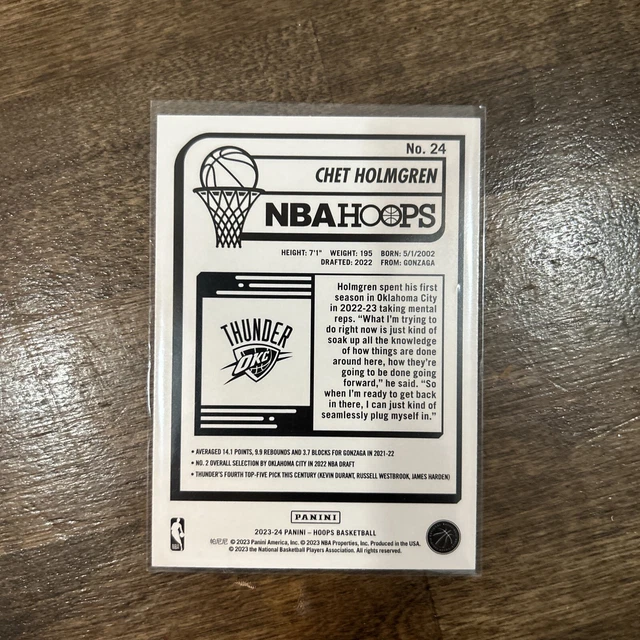 2023-2024 NBA HOOPS CHET HOLMGREN #24 Teal Explosion OKC Thunder EUR 5 ...
