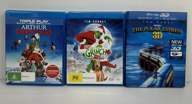 THE GRINCH THE Polar Express Arthur Christmas Blu-ray Bundle Christmas ...