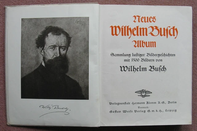 NEUES WILHELM BUSCH Album EUR 20,00 - PicClick DE