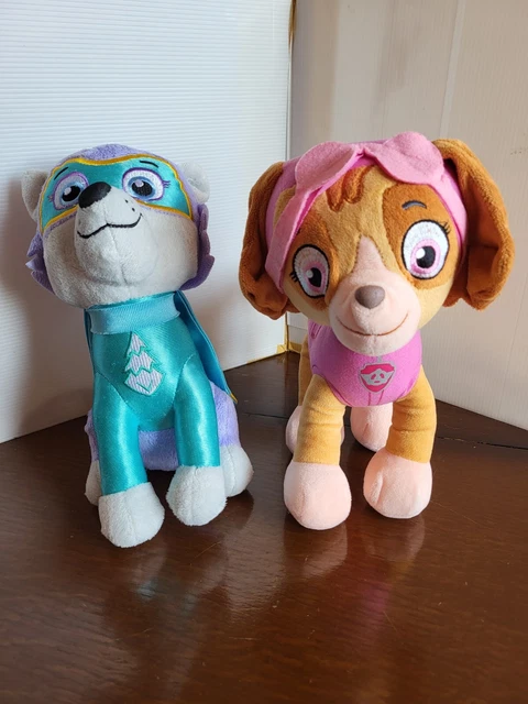 NICKELODEON PAW PATROL Skye and Everest soft toys 26cm high each £9.99 ...