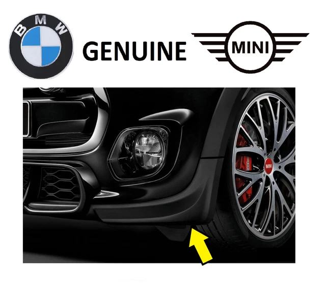 GENUINE MINI JCW Front Spoiler Left Right Black Band Bumper Trim ...