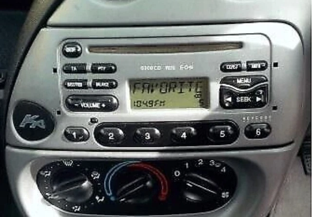 FORD KA MK1 Radio Security Pin Code Decode Service Ford 6000 Cd ...