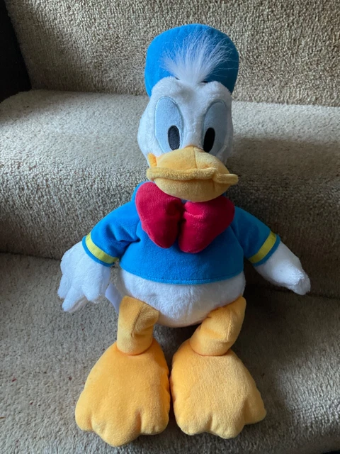 DISNEY STORE EXCLUSIVE Stamped Donald Duck 18" Soft Plush Beanie Toy ...