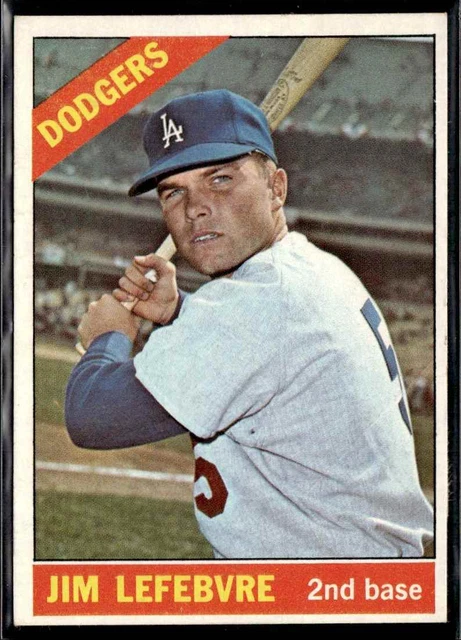 1966 TOPPS BASEBALL Jim Lefebvre Los Angeles Dodgers #57 EUR 4,42 ...