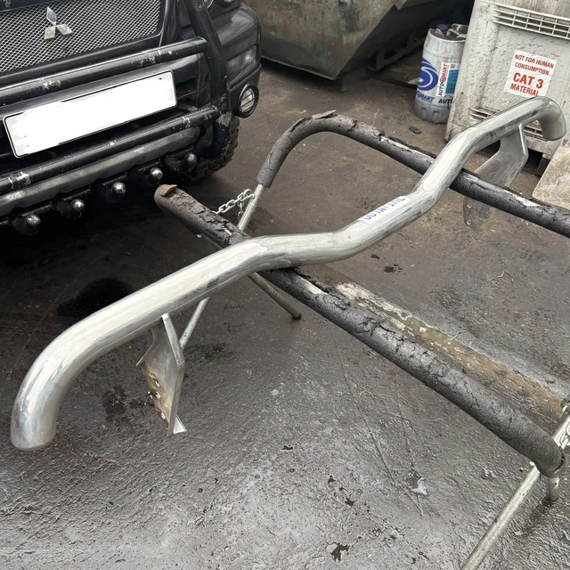 REAR BUMPER GUARD for Mitsubishi L200 K74T Series 3 2.5TD £100.00 ...