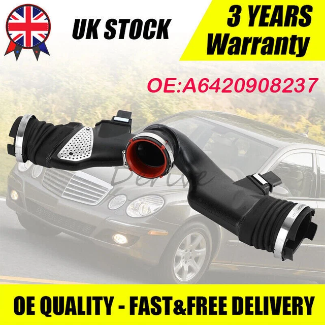 FOR MERCEDES C-CLASS W204 C320 C350 CDI OM642 Air Intake Pipe w/ Air ...