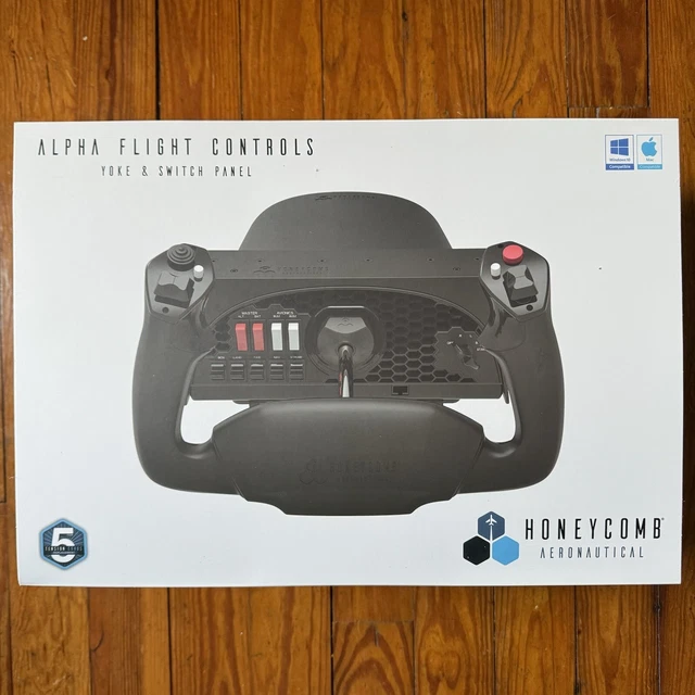 HONEYCOMB AERONAUTICAL ALPHA Flight Controls Yoke and Switch Panel ...