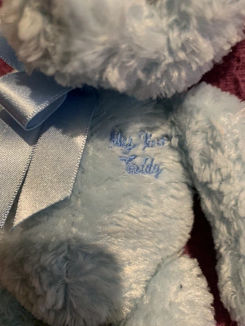 GUND MY FIRST Teddy Bear Blue Soft Toy Small 23cm £7.00 - PicClick UK