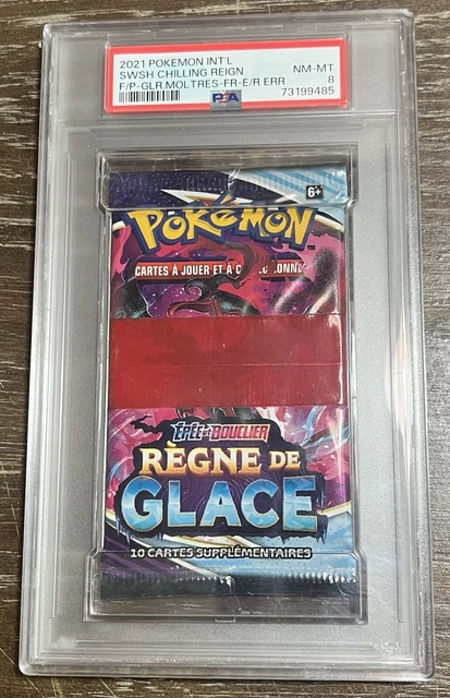 POKEMON BOOSTER WORLD Unique French Pack ERROR END ROLL PSA Chilling ...