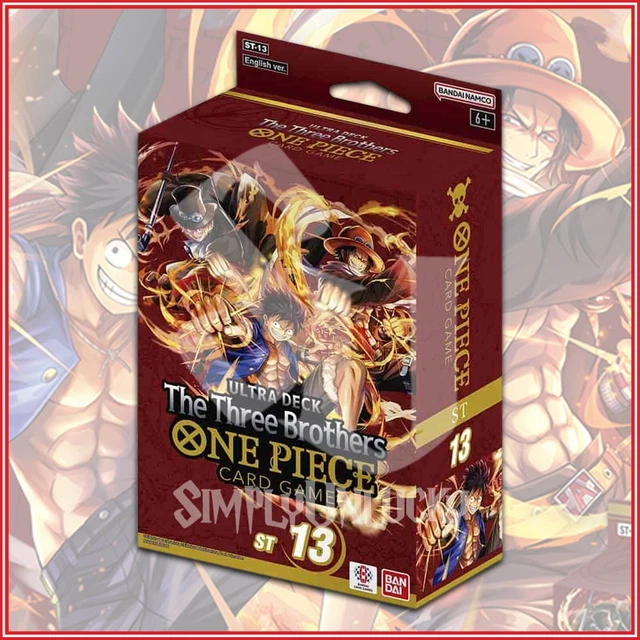 ONE PIECE CARD GAME: The Three Brothers Ultra Deck Box ST-13 B $30.00 ...