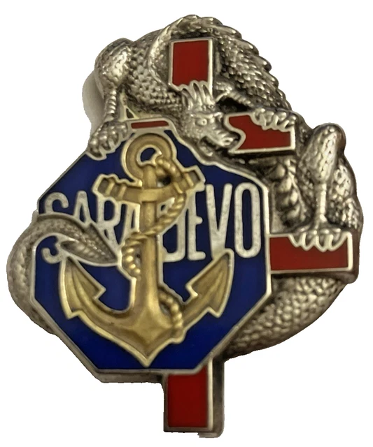 INSIGNE MILITAIRE TROUPE De Marine? A Identifier : " Sarajevo " Balme 1 ...