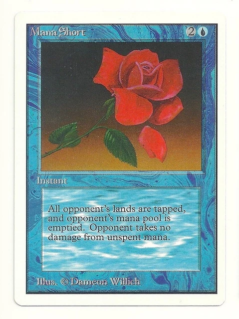 MTG ILLIMITÉ 1X NM Mana Short Magic the Gathering Card Adversaire Mana ...