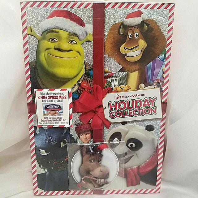 DREAMWORKS HOLIDAY COLLECTION 2-Disc DVD Set Shrek Madagascar Dragon ...