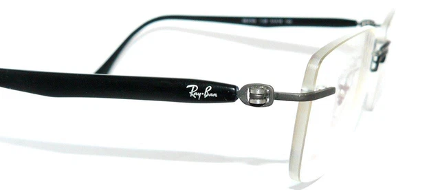 RAY BAN BRILLE Randlos Schwarz Rb 8769 1128 Herren Gestell 8404 Fassung ...