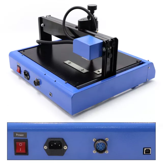 ELECTRIC MARKING MACHINE Nameplate Metal Dog Tag Logo Dot Peen Engraver ...
