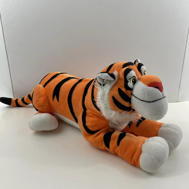 DISNEY STORE ALADDIN Raja Jasmine's Tiger Laying Plush Toy 14” £21.80 ...