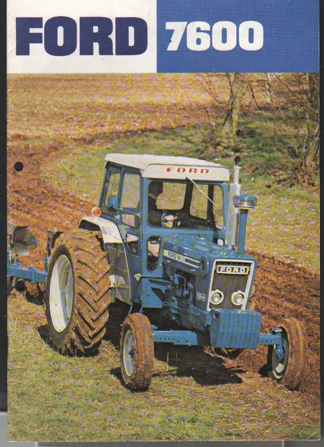 1975 FORD &7600& Tractor Brochure Leaflet EUR 18,45 - PicClick FR
