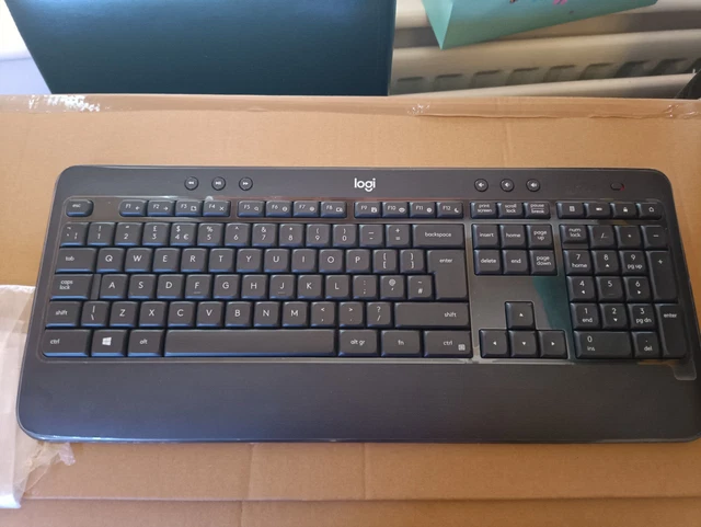 LOGITECH MK540 ADVANCED Wireless Keyboard ONLY QWERTY UK Layout - Boxed ...