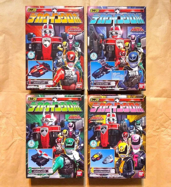 POWER RANGERS SPD Dekaranger Minipla Deka Wing Robo 4p set BANDAI Japon ...