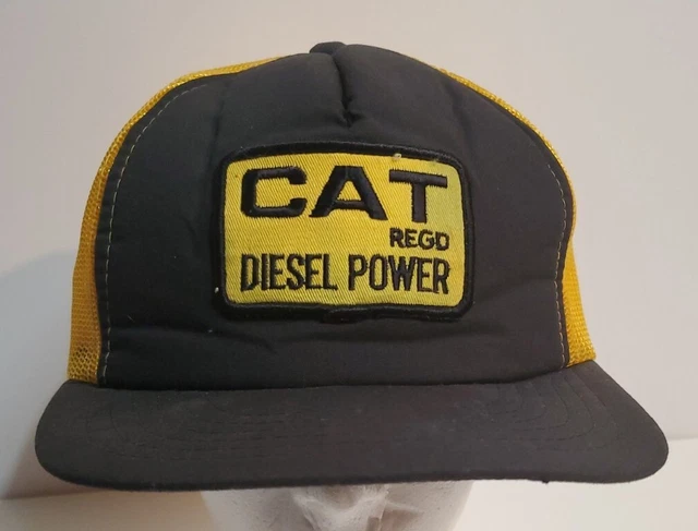 VINTAGE CAT DIESEL Power Hat Caterpillar Tractor Trucker Cap Snapback ...