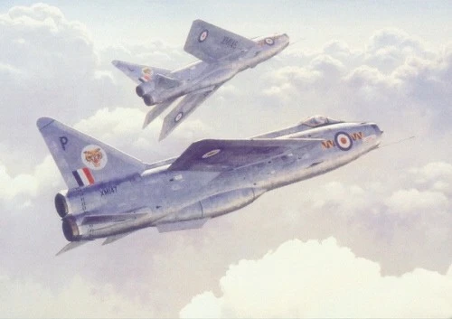 ENGLISH ELECTRIC LIGHTNING 74 Squadron Aircraft Jet Plane Birthday Card ...