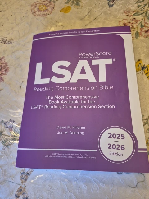 THE POWERSCORE LSAT Reading Comprehension Bible 2025-2026 Self-Study ...