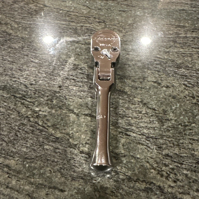 SNAP ON SKF80A 1/2” drive stubby chrome handle flex head ratchet new £ ...