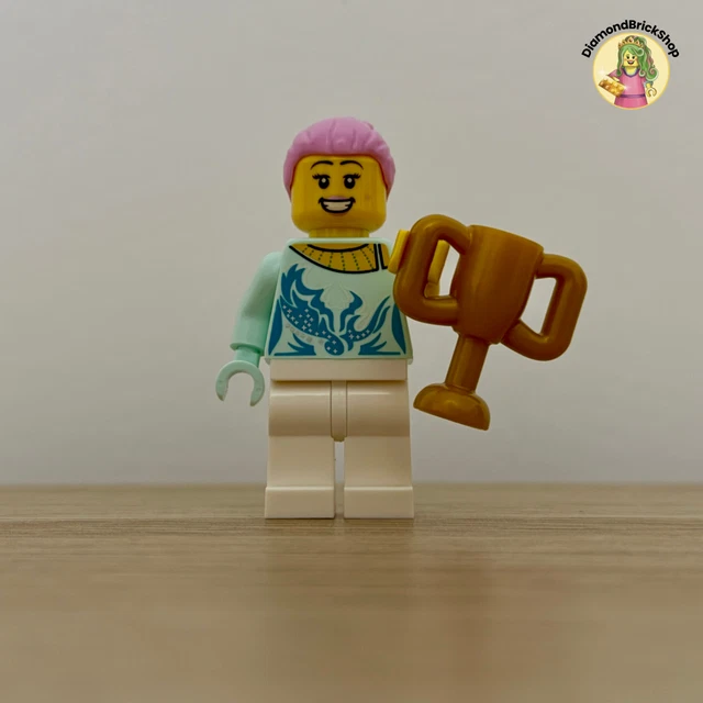 LEGO MINIFIG MINIFIGURE Custom La Championne Pièces authentiques NEUF ...