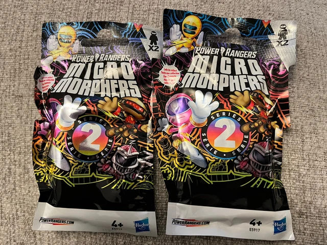 POWER RANGERS MICRO Morphers Series 2 Figures Hasbro Blind Bags X2 NEW ...