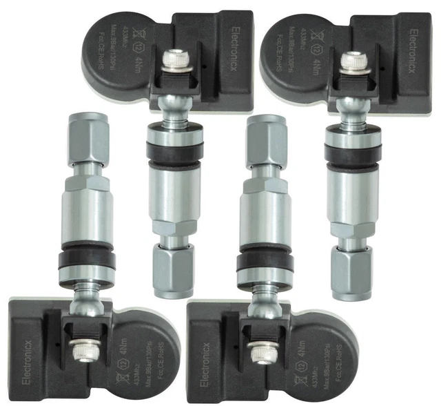 4 CAPTEURS DE Pression Pneu TPMS Soupape en Métal Bronze pour Alfa ...