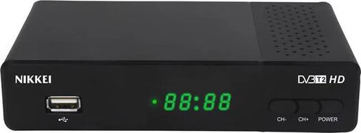 NIKKEI DECODER DIGITALE Terrestre DVB-T2 HD 10 bit HDMI colore Nero ...