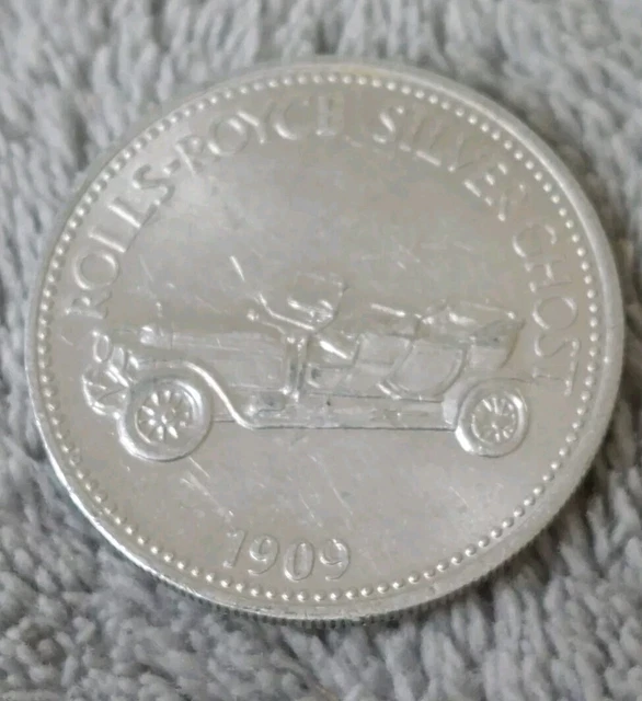 SHELL OIL &ROLLS-ROYCE SILVER GHOST" Token/Coin Historic Cars 1970s ...