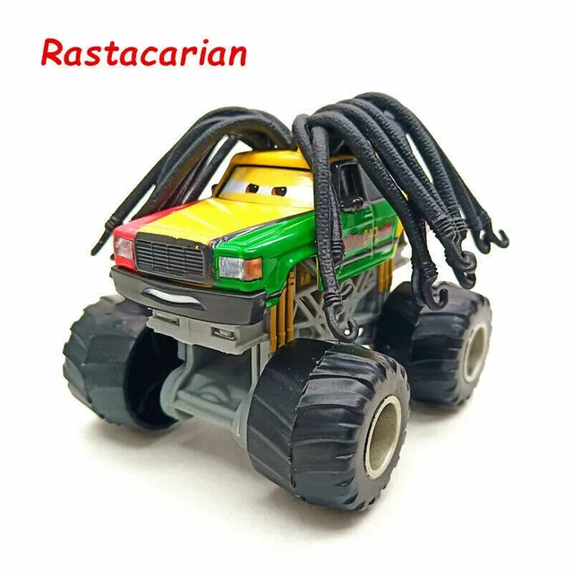 DISNEY PIXAR CARS Toon Rasta Carian Monster Truck 1:55 Diecast Model ...
