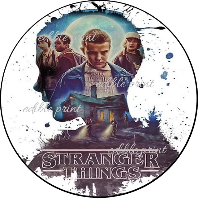 STRANGER THINGS CAKE topper edible icing or Wafer personalised £5.49 ...