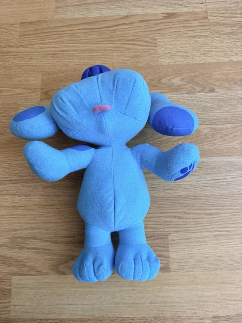 VINTAGE BLUE'S CLUES Sing Along Blue Plush Toy 2000 Fisher Price Mattel ...