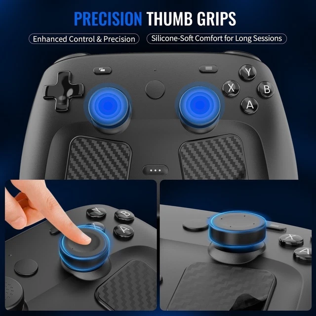 FOR STEAM CONTROLLER 2 Touchpad Stickers and 1.5mm 2mm Back Button ...