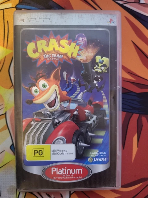 CRASH TAG TEAM Racing Sony PSP Game (w/ Manual - Tested) $13.00 ...