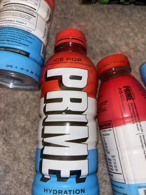 PRIME HYDRATION DRINK -ice pop -Empty Bottle £0.99 - PicClick UK