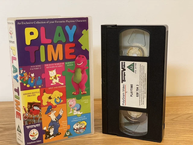 PLAY TIME VHS Video Exclusive - Barney - Postman Pat - Singing Kettle ...
