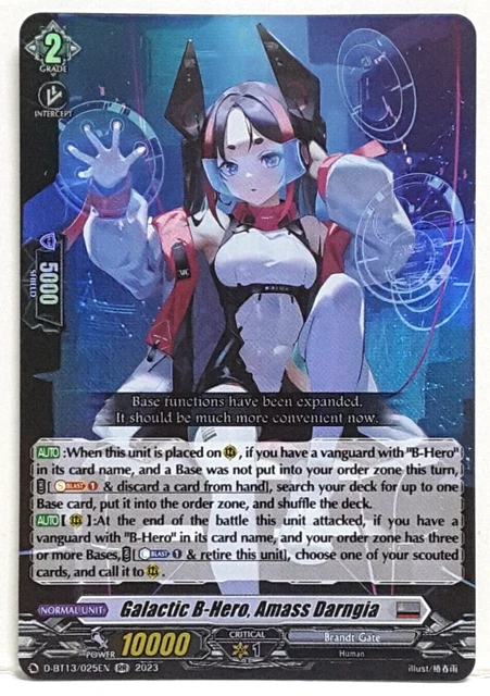 CARDFIGHT VANGUARD GALACTIQUE B-Hero, Amass Darngia D-BT13/025EN RR Brandt Gate EUR 2,30 ...