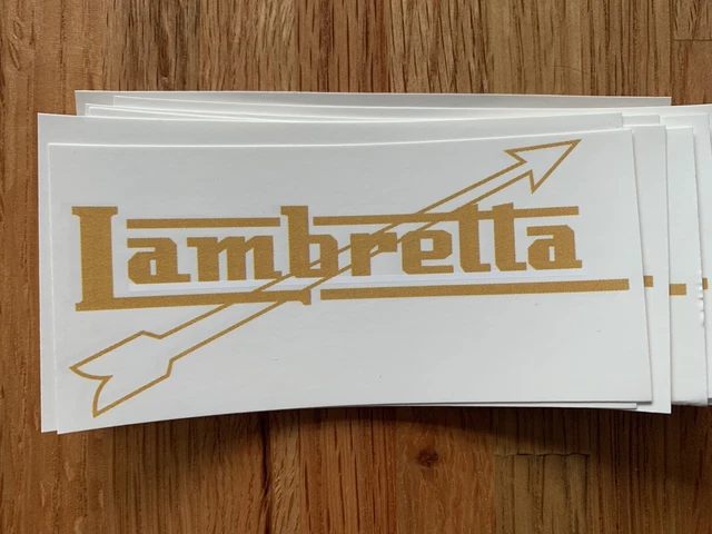 LAMBRETTA MODELLO D Racing Waterslides Rimade in Originale. Venduto ...