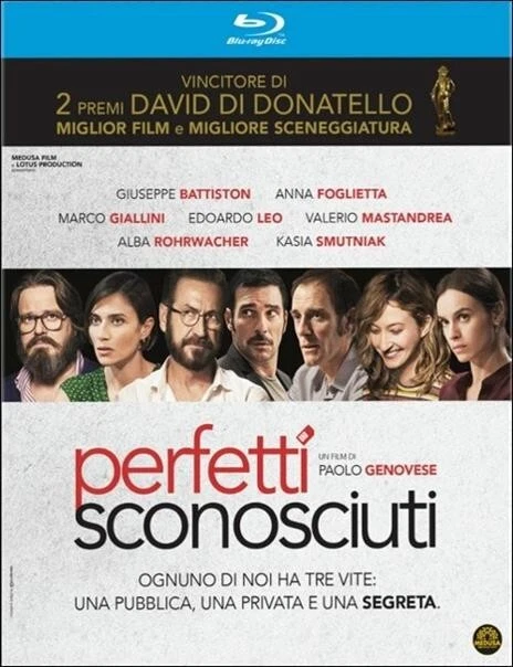 BLU-RAY PERFETTI SCONOSCIUTI Marco Giallini Kasia Smutniak Valerio ...