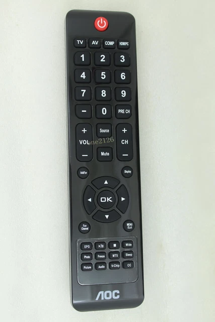 REMOTE FOR AOC 098GR7BD2NEACD LE19W037 LE24H067 L32W063 LE22H067 ...