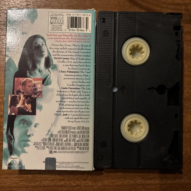 JADE VHS 1995 Paramount Release David Caruso Linda Fiorentino Chazz ...