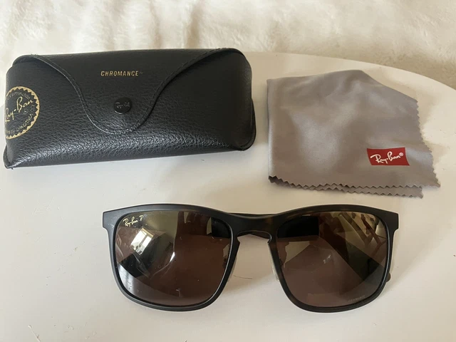 RAY-BAN SUNGLASSES RB4264 894/6B Matte Havana Brown Polarized Chromance ...
