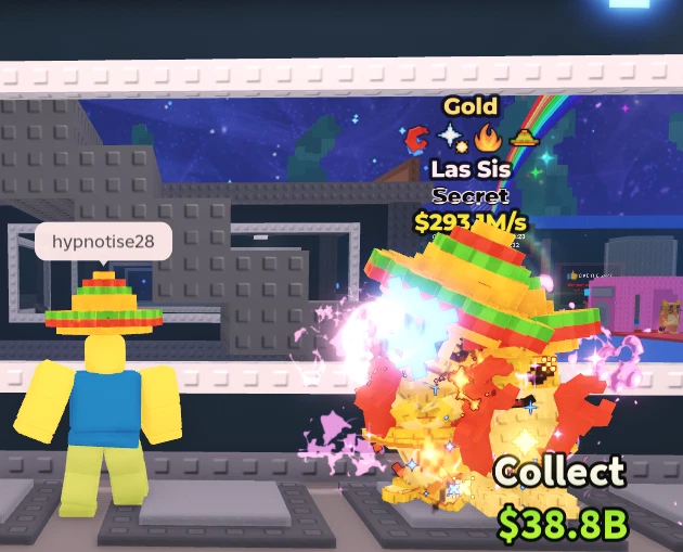 STEAL A BRAINROT SAB Secret - Las Sis 293.1M/s 4 TRAITS + GOLD £26.68 ...