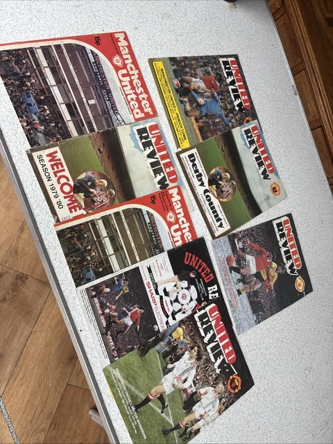 8 X 1970 / 1980’s Manchester United Programmes £5.43 - PicClick UK